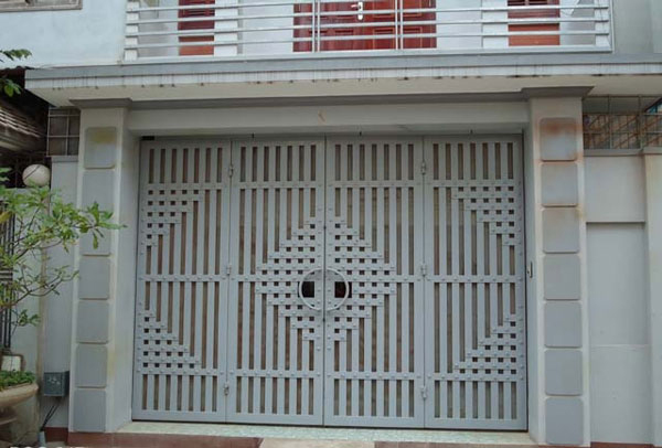Mẫu cửa cổng sắt 4 cánh đẹp 1 - Cung cấp vật liệu, vật tư xây dựng